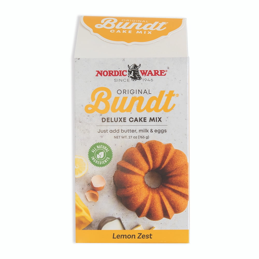 Nordic Ware, Lemon Zest Bundt Cake Mix, 16 servings, with Lemon Zest ...