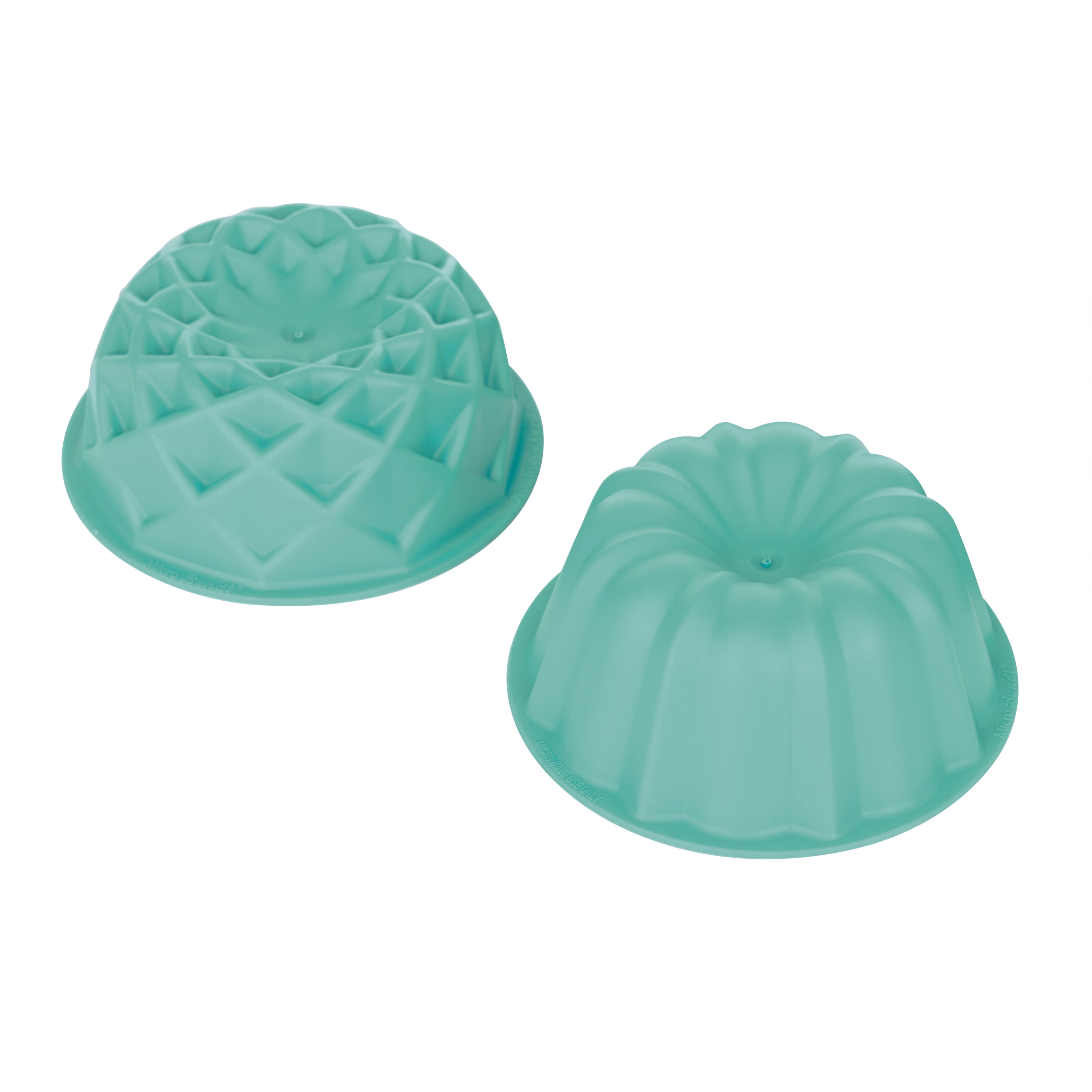 Nordic Ware Micro Bundt Pans, Microwave Safe Plastic, Blue, 2 Pans, 4.4 ...