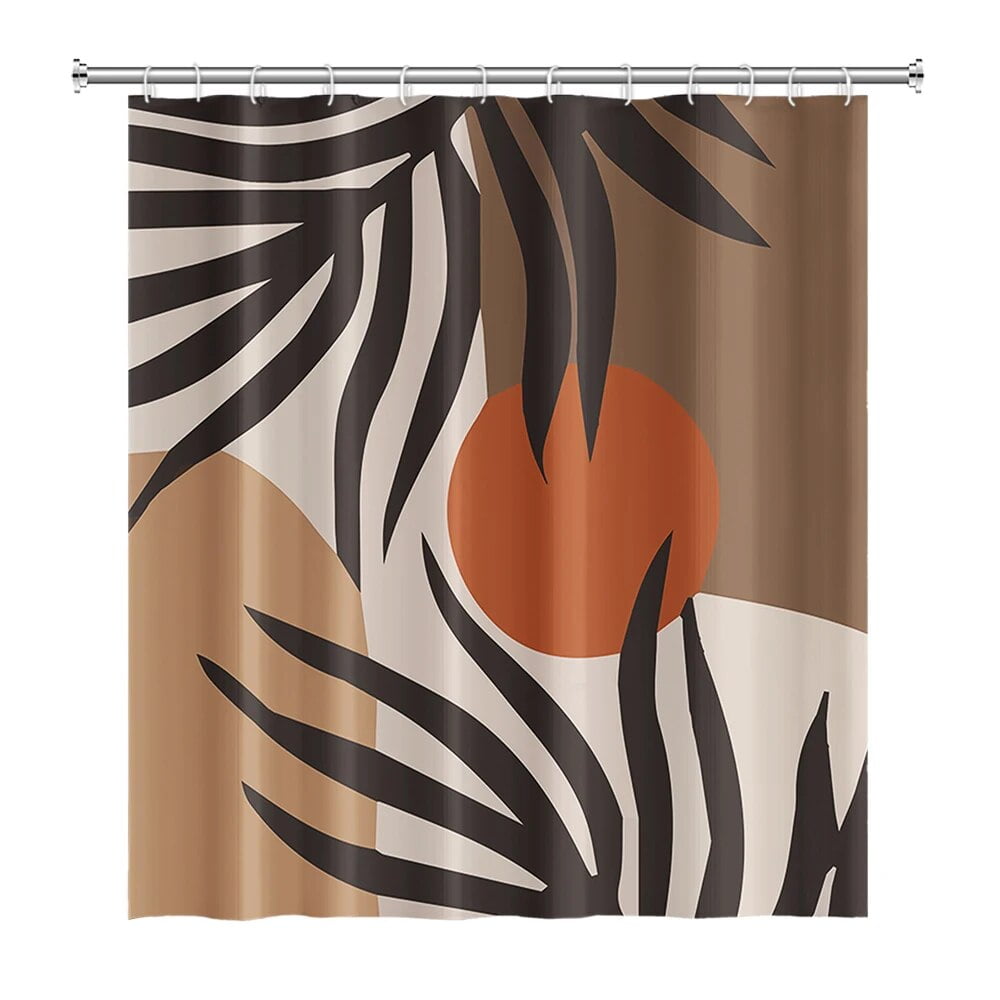 Nordic Wind Abstract Art Boho Shower Curtain Waterproof Polyester Bath