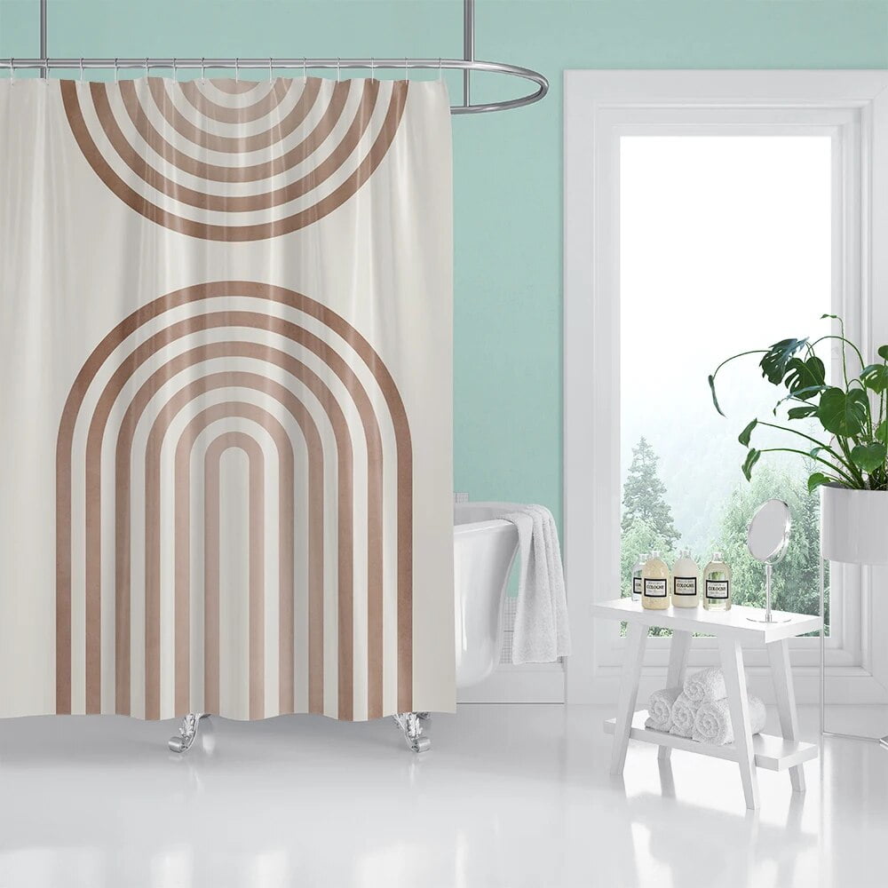 Nordic Wind Abstract Art Boho Shower Curtains Waterproof Polyester Bath