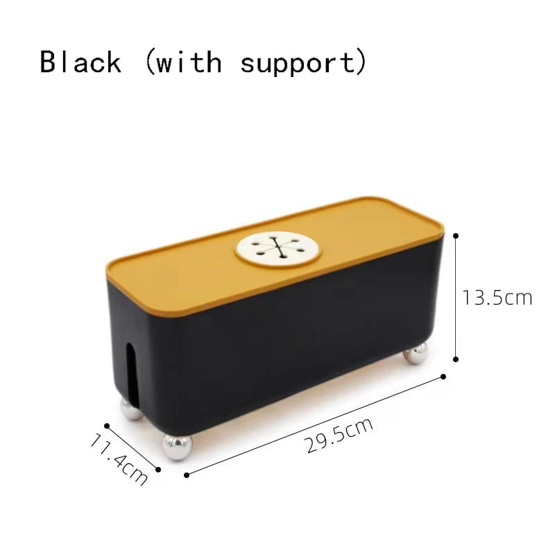 Nordic Wire Storage Box Charger Power Cord Hidden Organizer Socket Drag ...