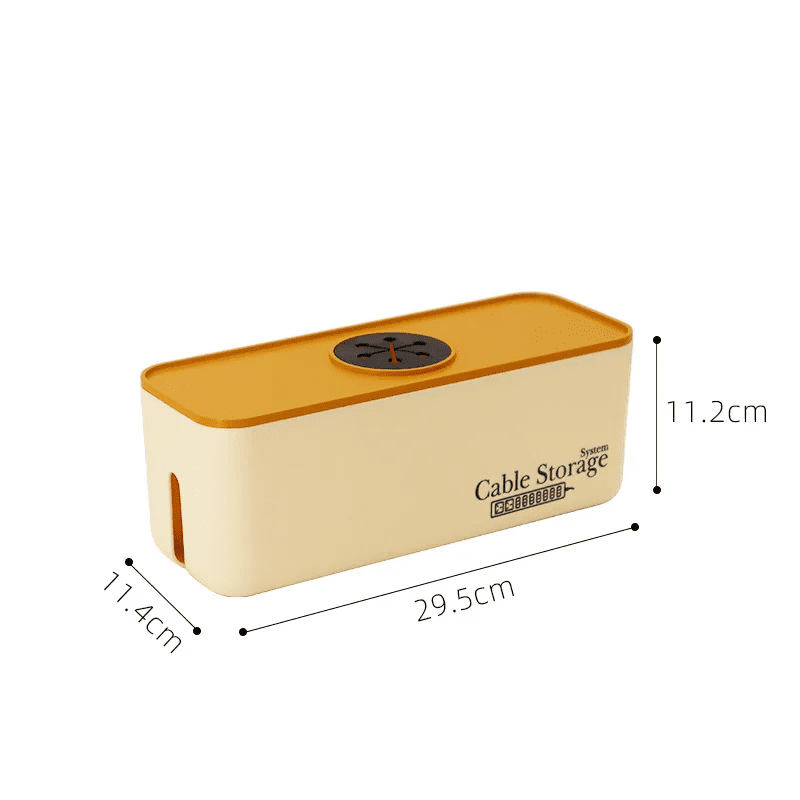 Nordic Wire Storage Box Charger Power Cord Hidden Organizer Socket Drag ...