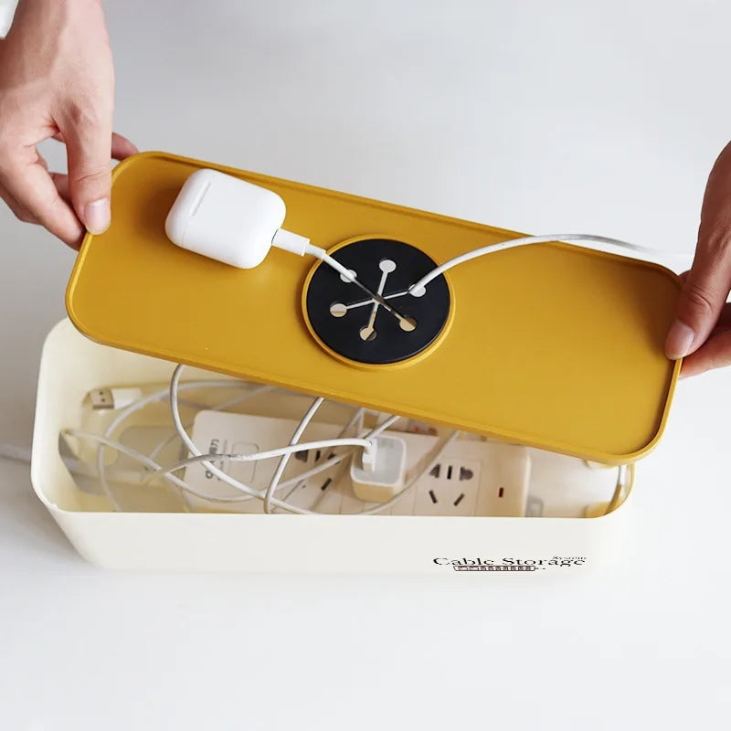 Nordic Wire Storage Box Charger Power Cord Hidden Organizer Socket Drag ...