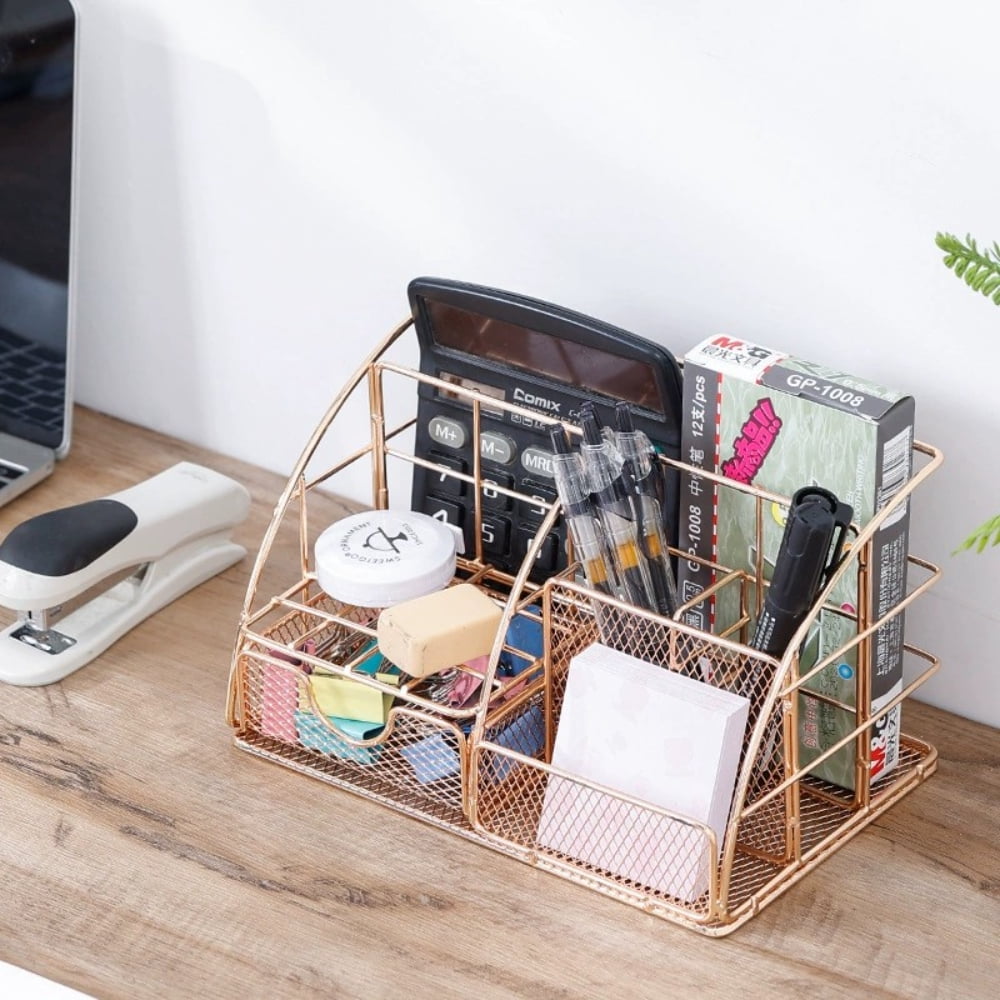 Nordic desktop organizer metal file bar office supplies multifunctional ...