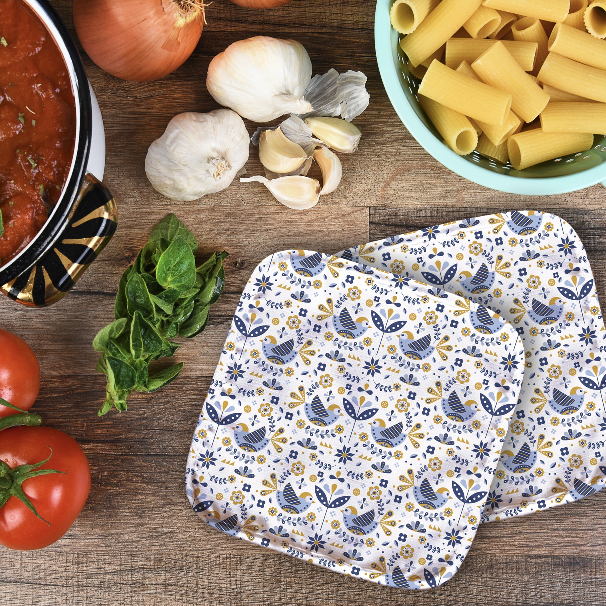 Nordic pattern fade resistant polyester pot holders by Ashton set of 2 ...