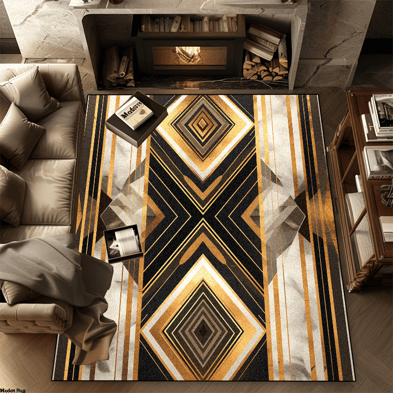 Nordic ration Geometry Carpets Living Room Sofa Side Rug Home Abstract ...