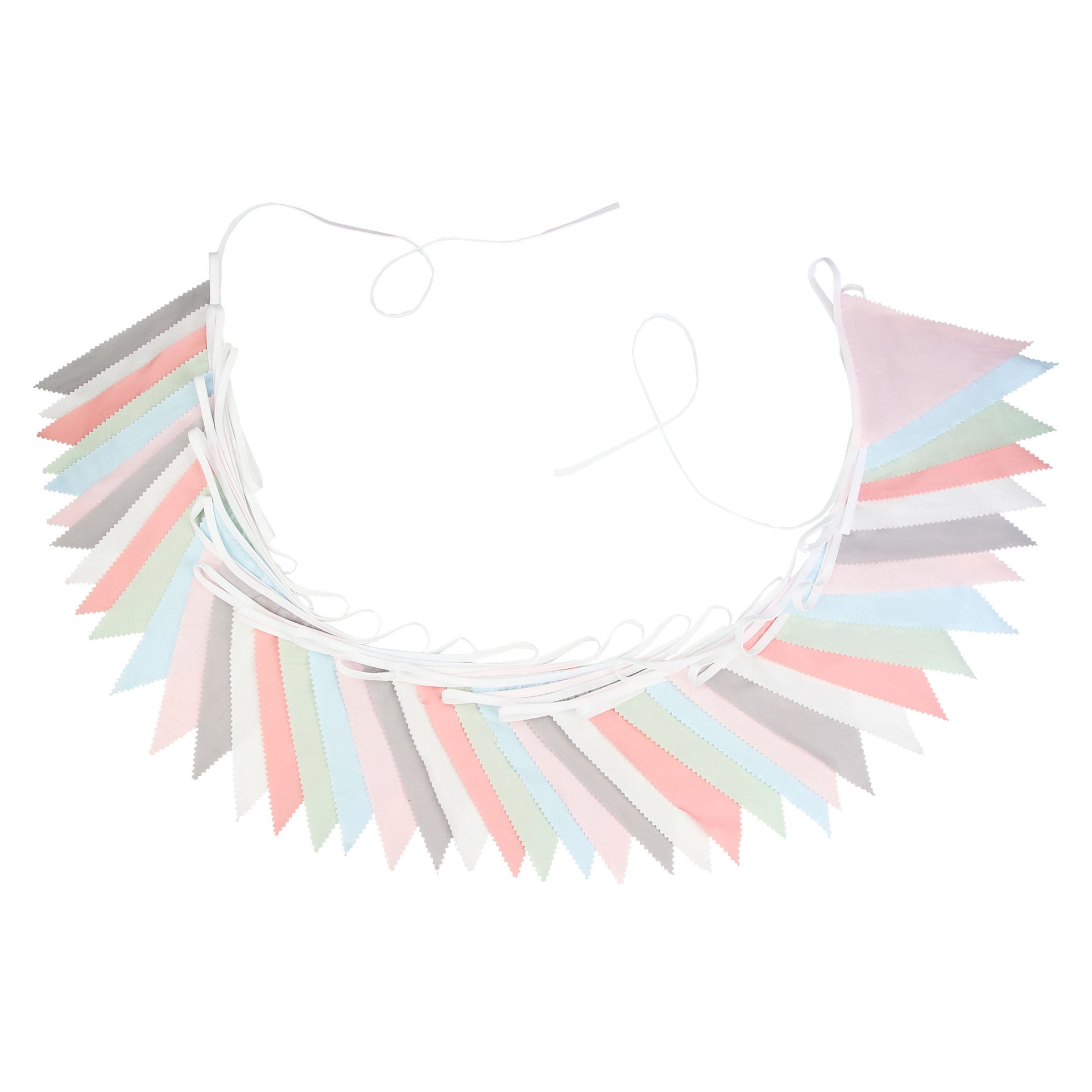 Nordic style-12M/40Ft Triangle Bunting Banner 42 Pcs Multicolored ...