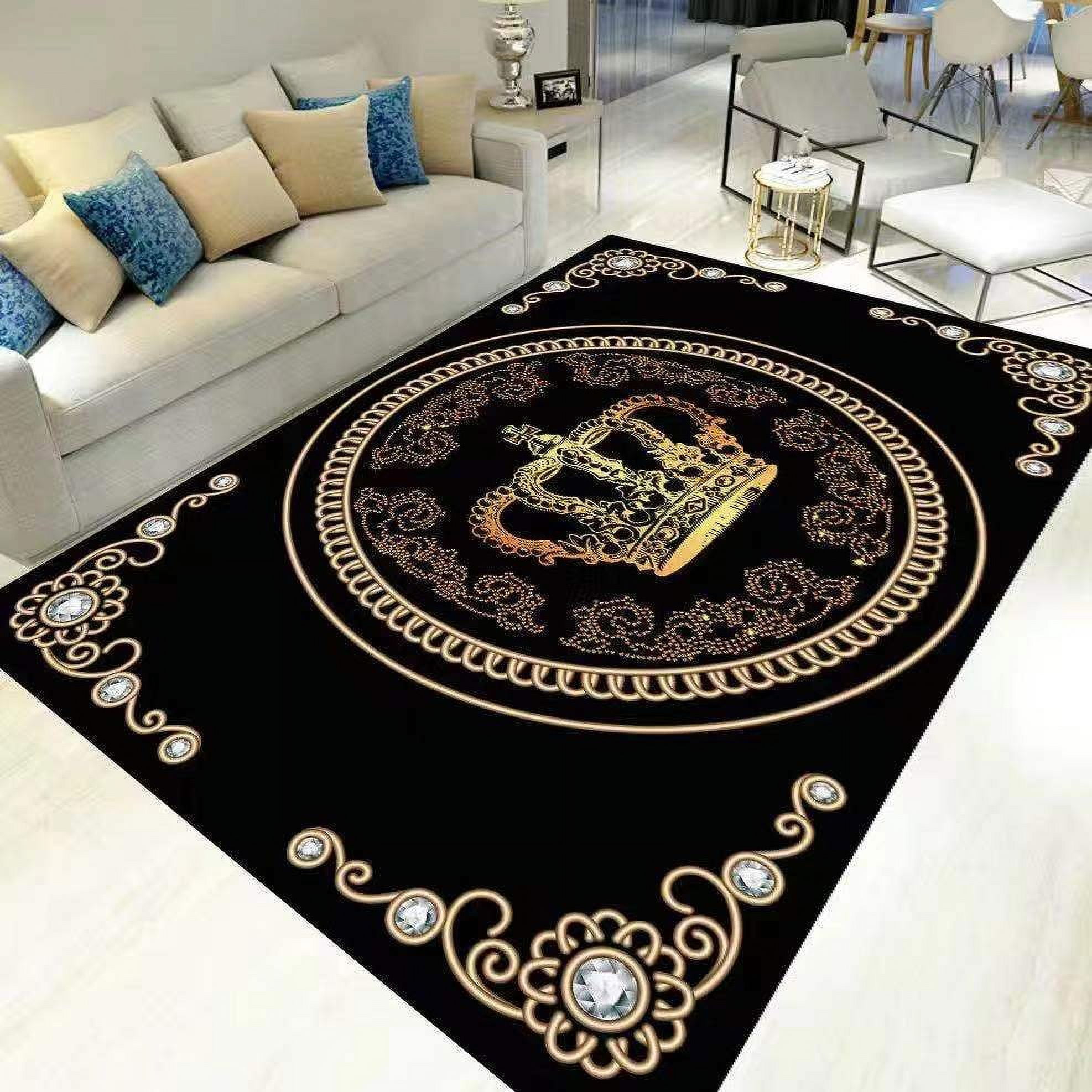 Nordic style 3D Printed Carpet Skull Guitar Pattern Carpets for living ...