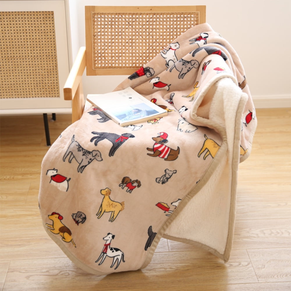 Nordic throw blanket-dog about 70*100CM with buckle - Walmart.com