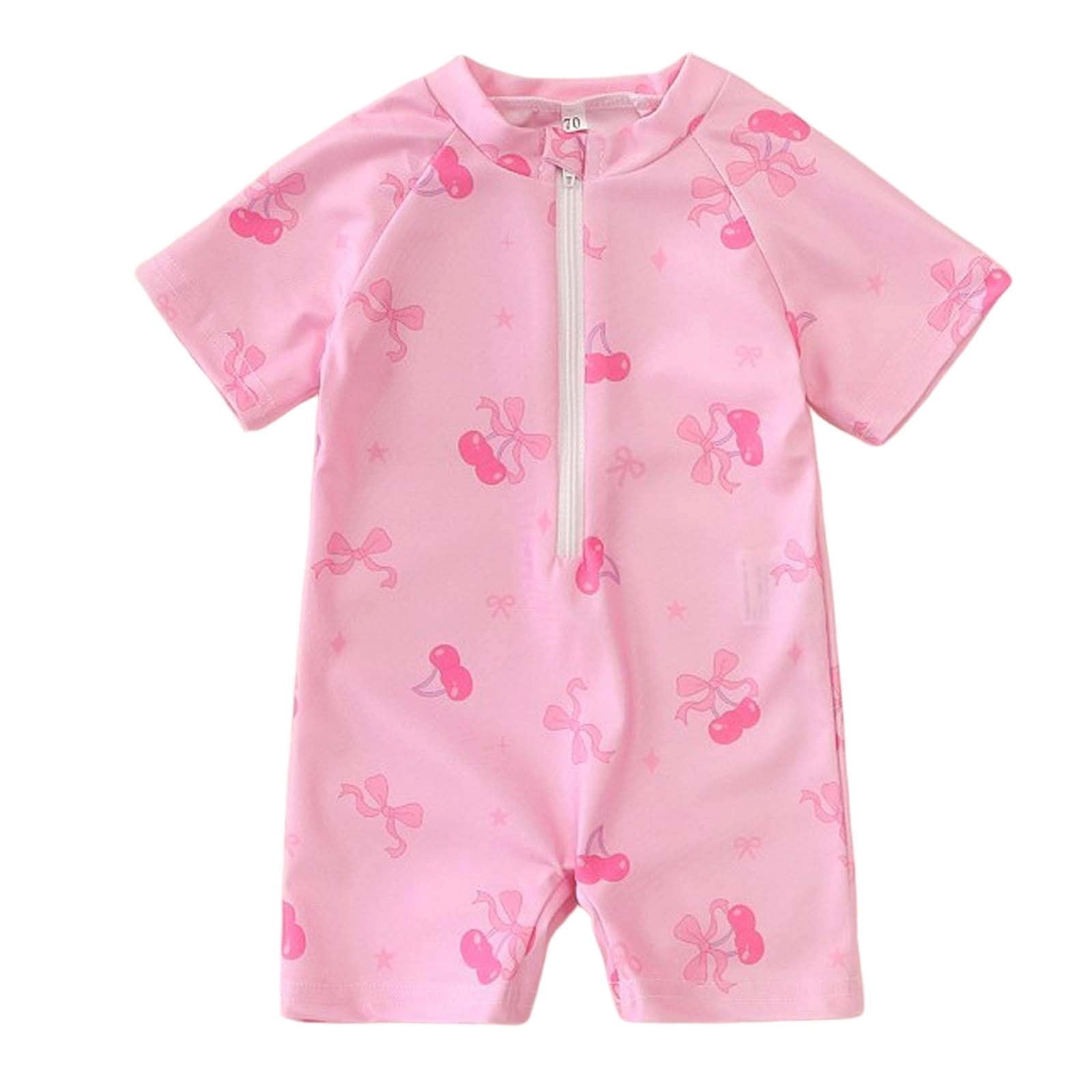 NordicNest Girl Swimsuit One Piece – UPF 50+ Toddler Bathing Suit Front ...
