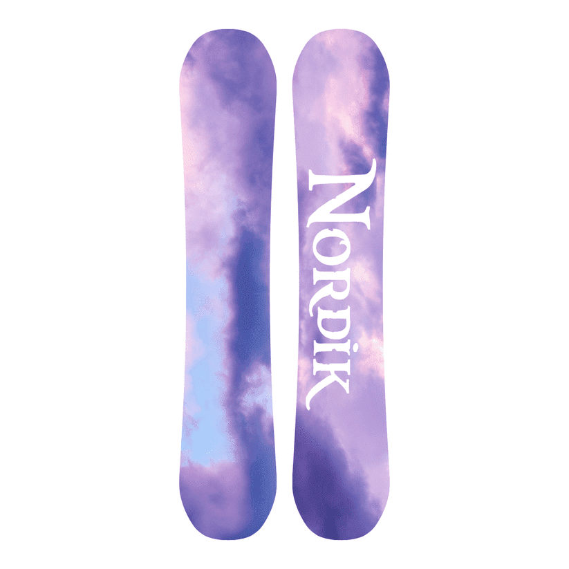Nordik Premium High-Performance Purple Skies Snowboard 145cm for Women ...