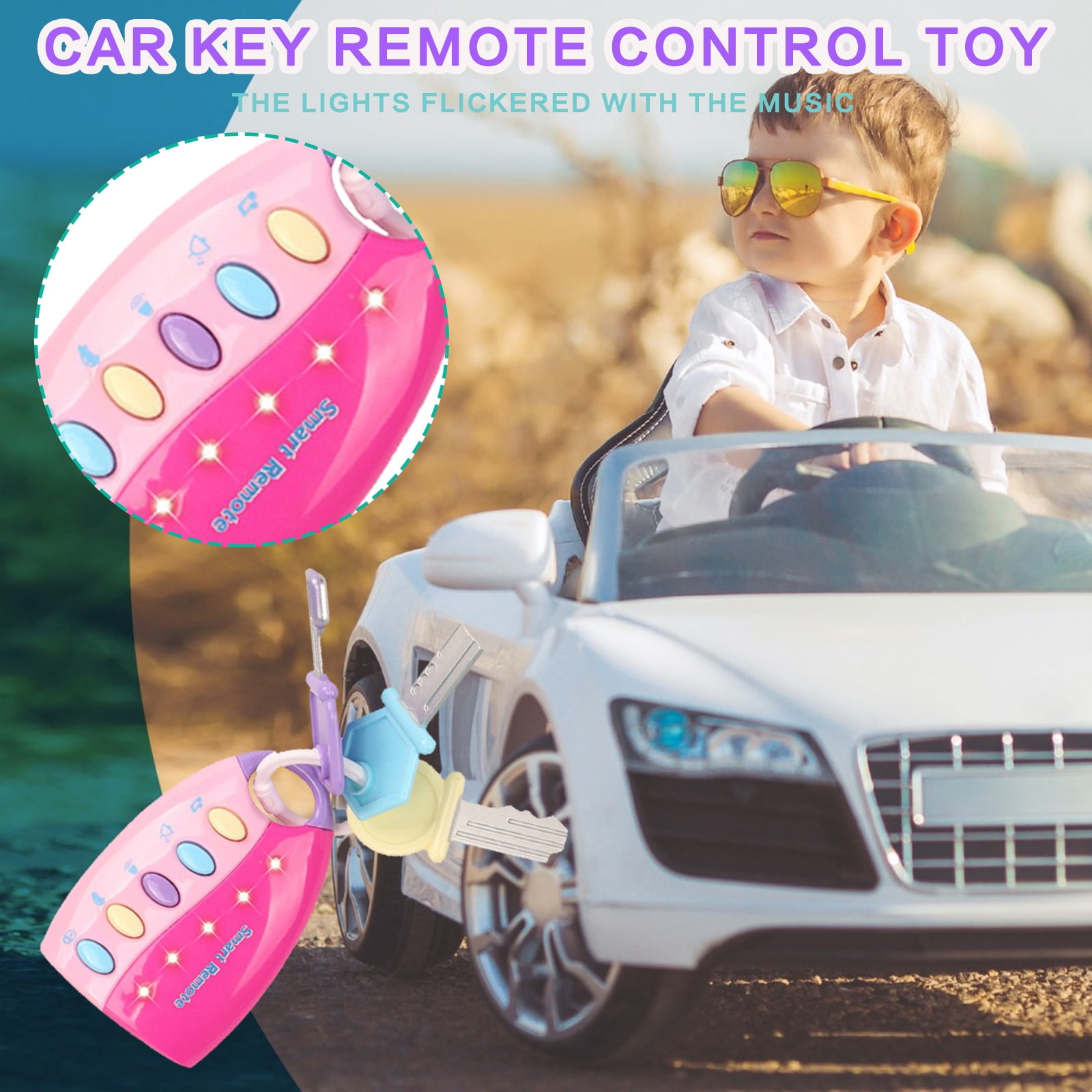 Noref Baby Toy Smart Key Remote Car Control Musical Pretend Play for ...