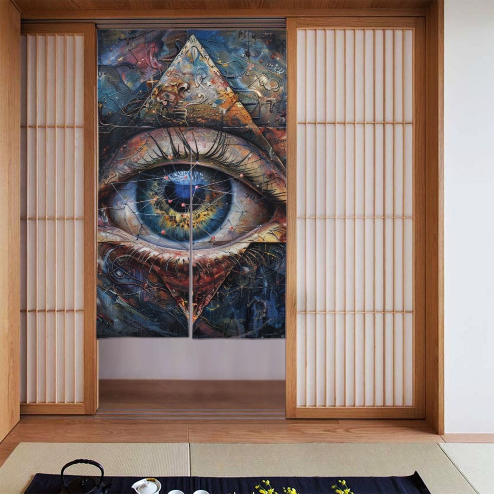 Noren Japanese Style Doorway Curtain Printed Door Tapestry Room Divider ...