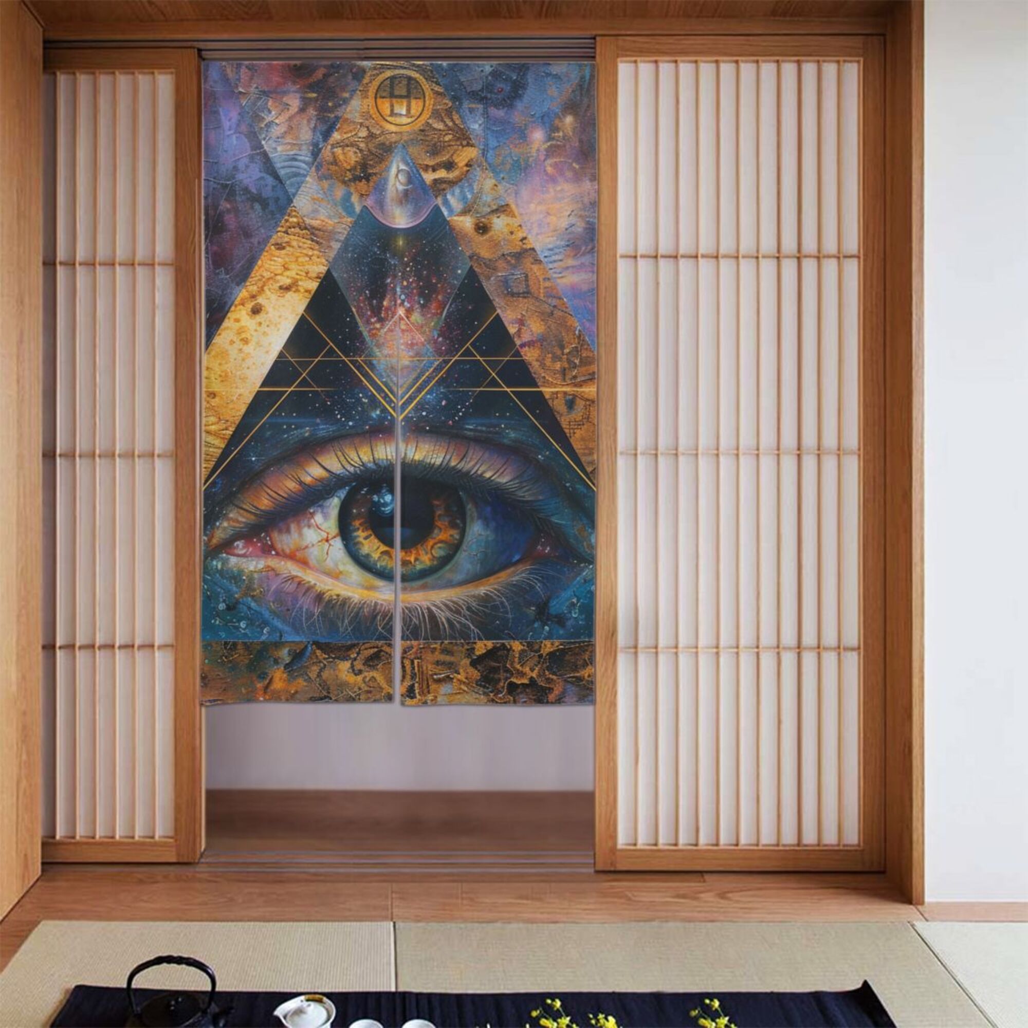 Noren Japanese Style Doorway Curtain Printed Door Tapestry Room Divider ...