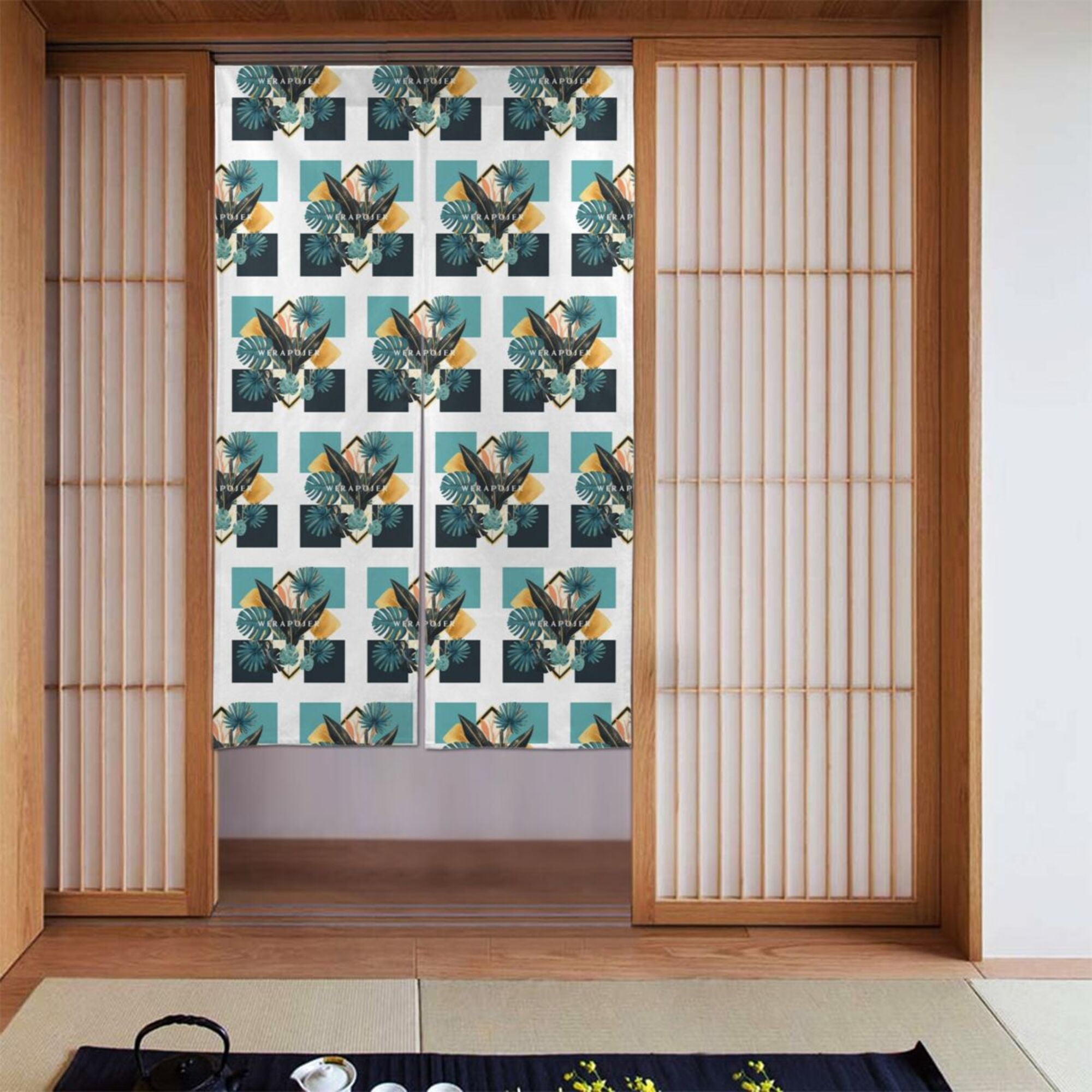 Noren Japanese Style Doorway Curtain Printed Door Tapestry Room Divider Curtains, 34" Width x 56 ...