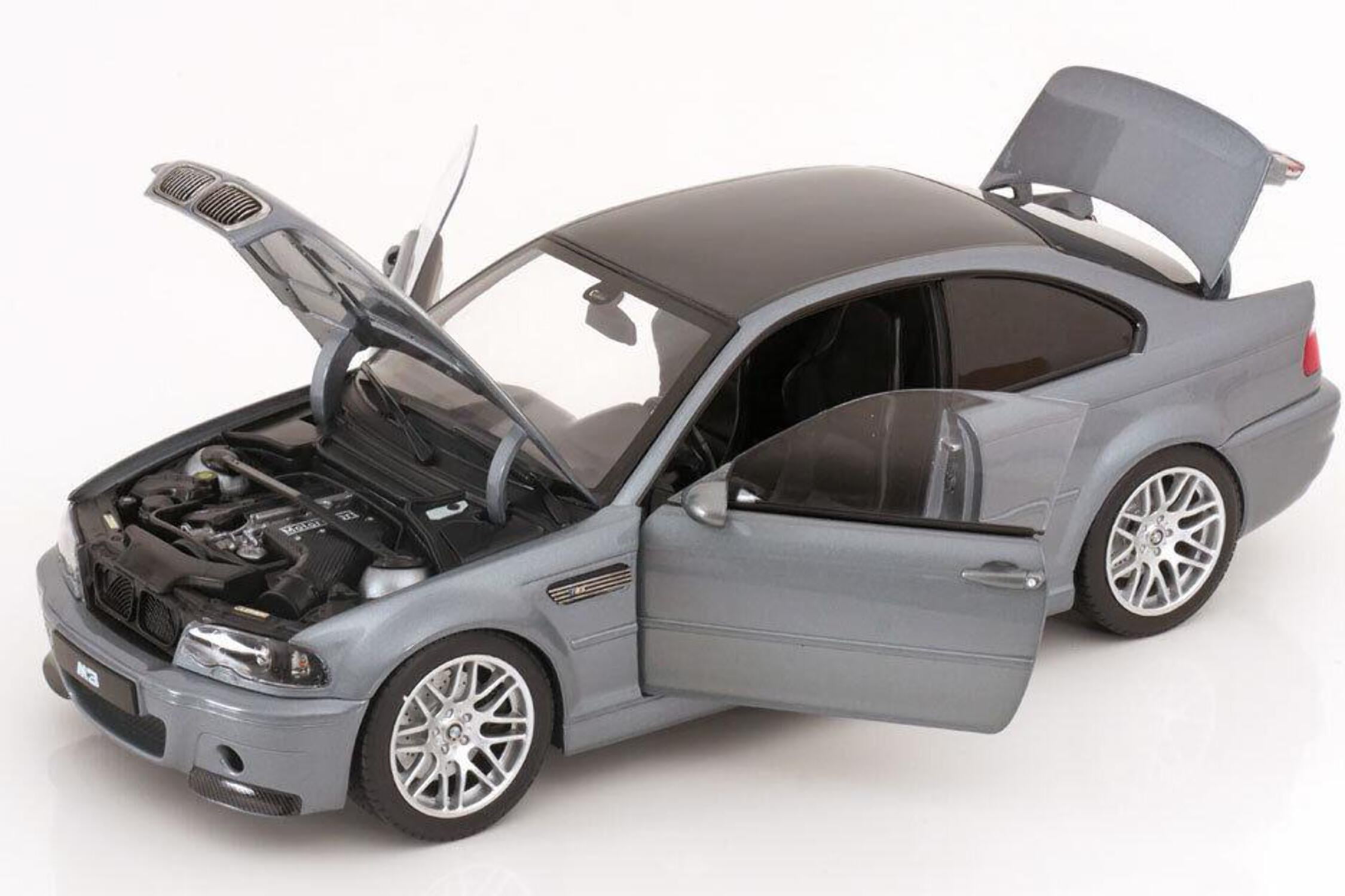 Norev 2000 BMW M3 CSL (E46) Grey Metallic 1:18 - Walmart.com