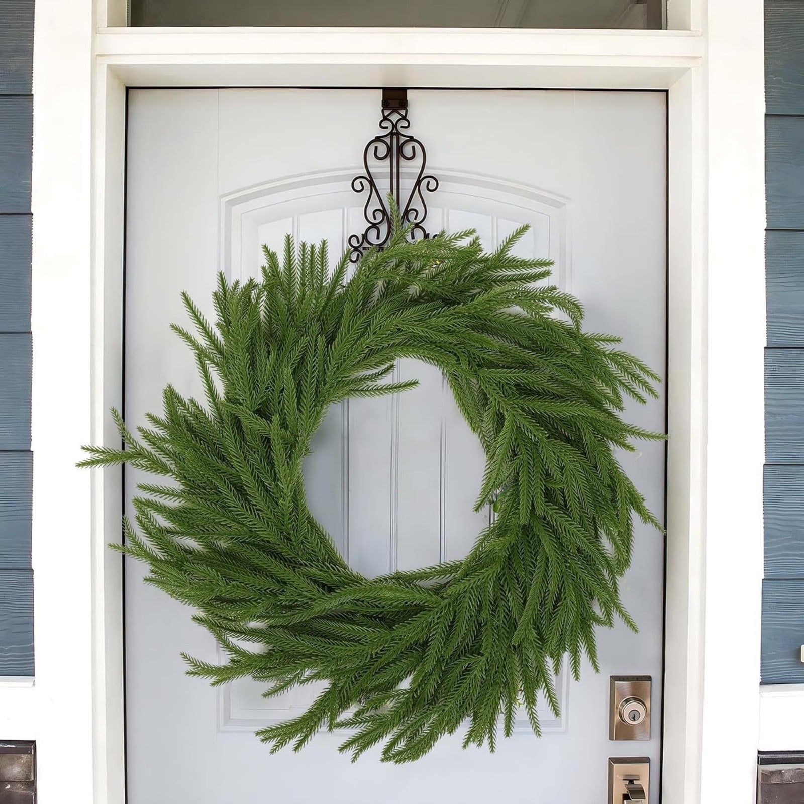 Norfolk Artificial Rattan Christmas Garlands, 4ft Soft-Glue Pine No ...