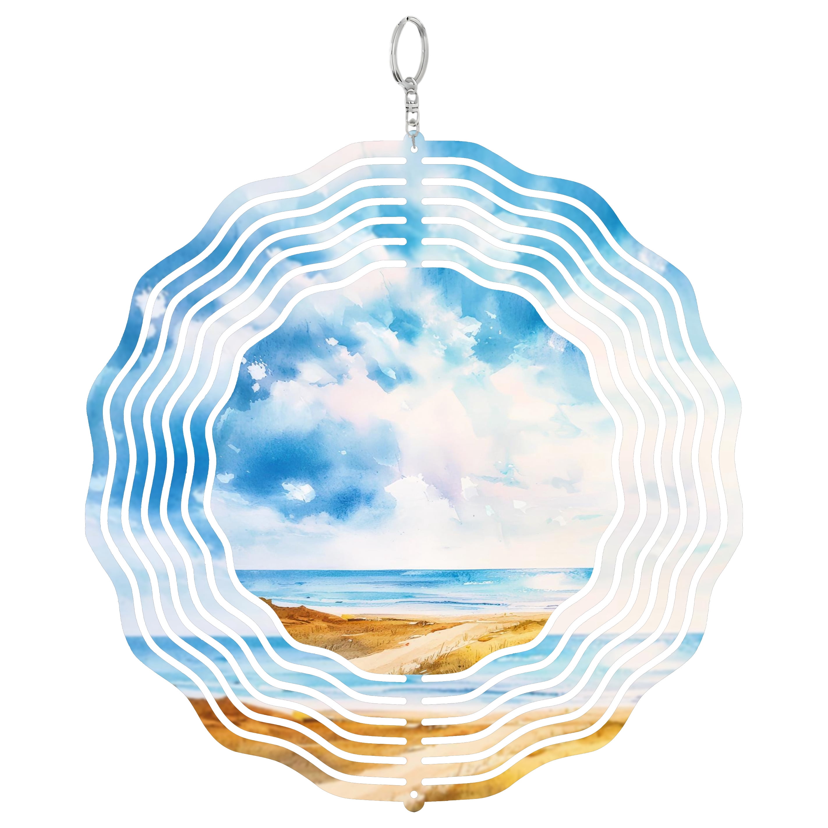 Norfolk Coast Wind Spinner, Kinetic 3D Seaside Garden Decor Stainless ...