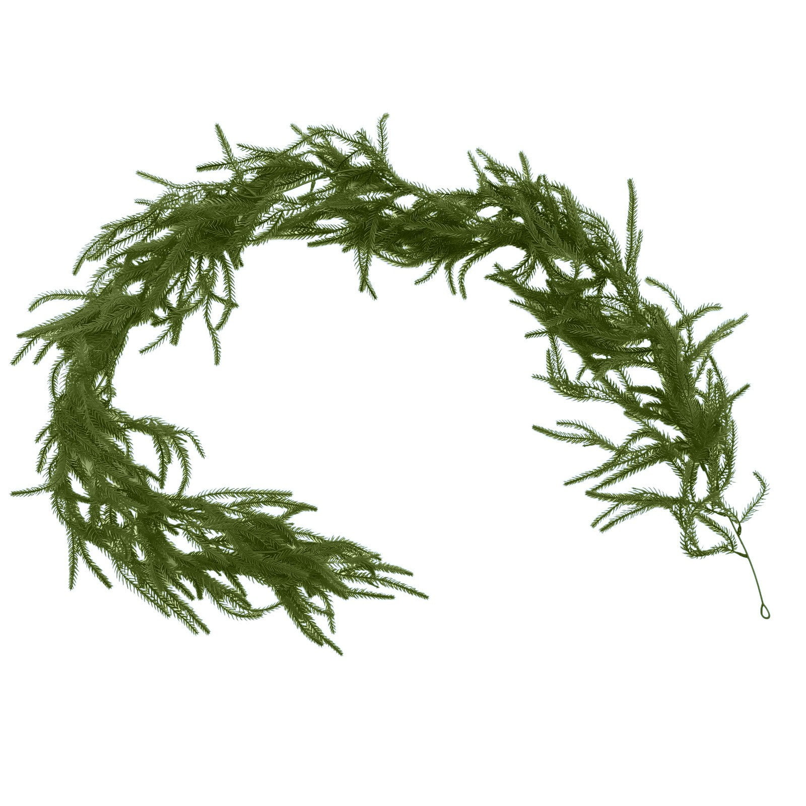 Norfolk Pine Garland, 70 Inch Real Touch Spring Wreath Garland ...