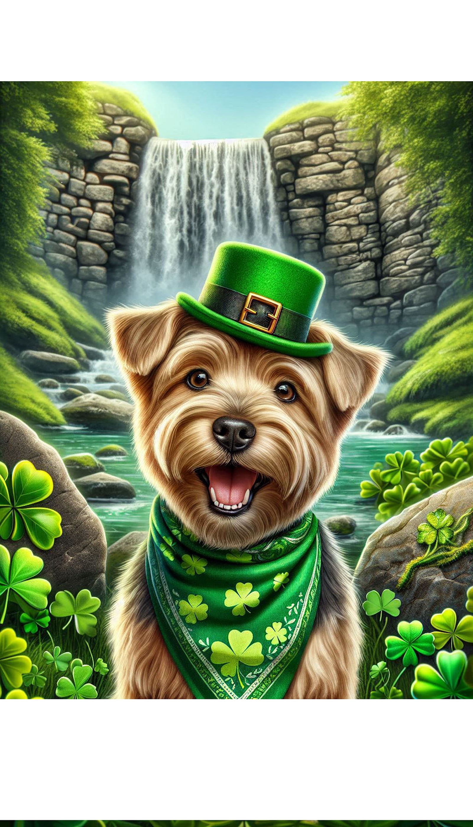 Norfolk Terrer - Best of Breed DCR Saint Patricks Day House Flag ...