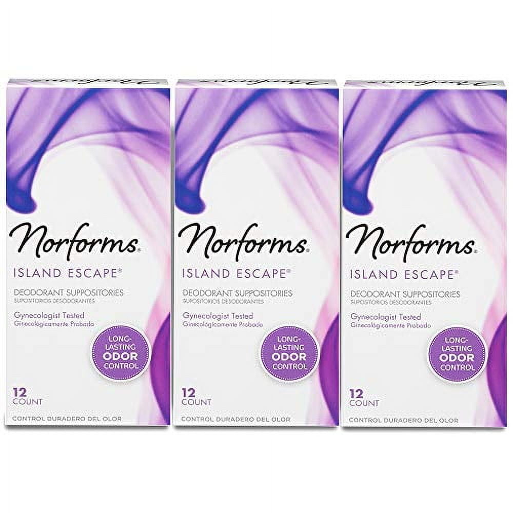 Norforms Feminine Deodorant Suppositories | Long Lasting Odor Control ...