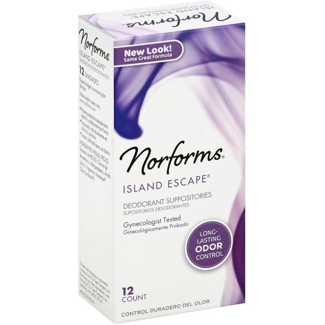 Norforms Island Escape Feminine Odor Hygiene Deodorant Suppositories ...