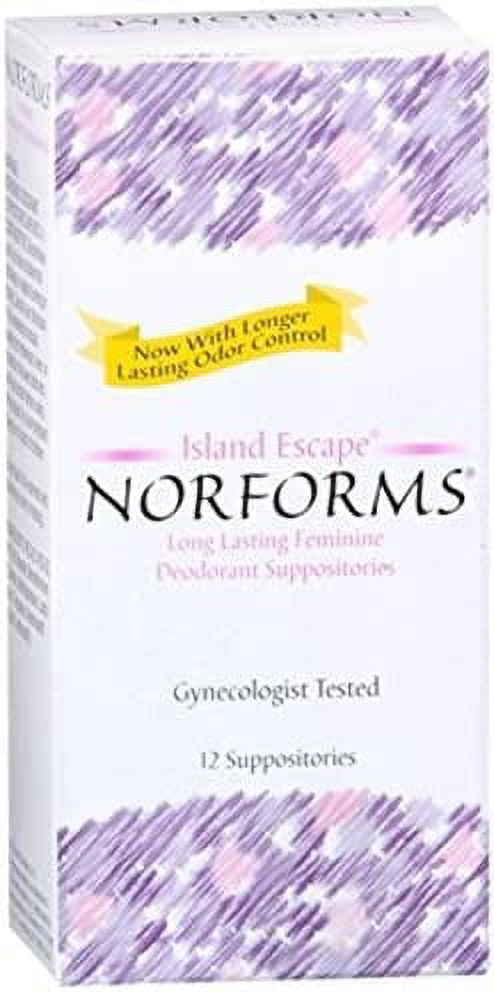 Norforms Suppositories Island Escape 12 Each (Pack of 4) - Walmart.com