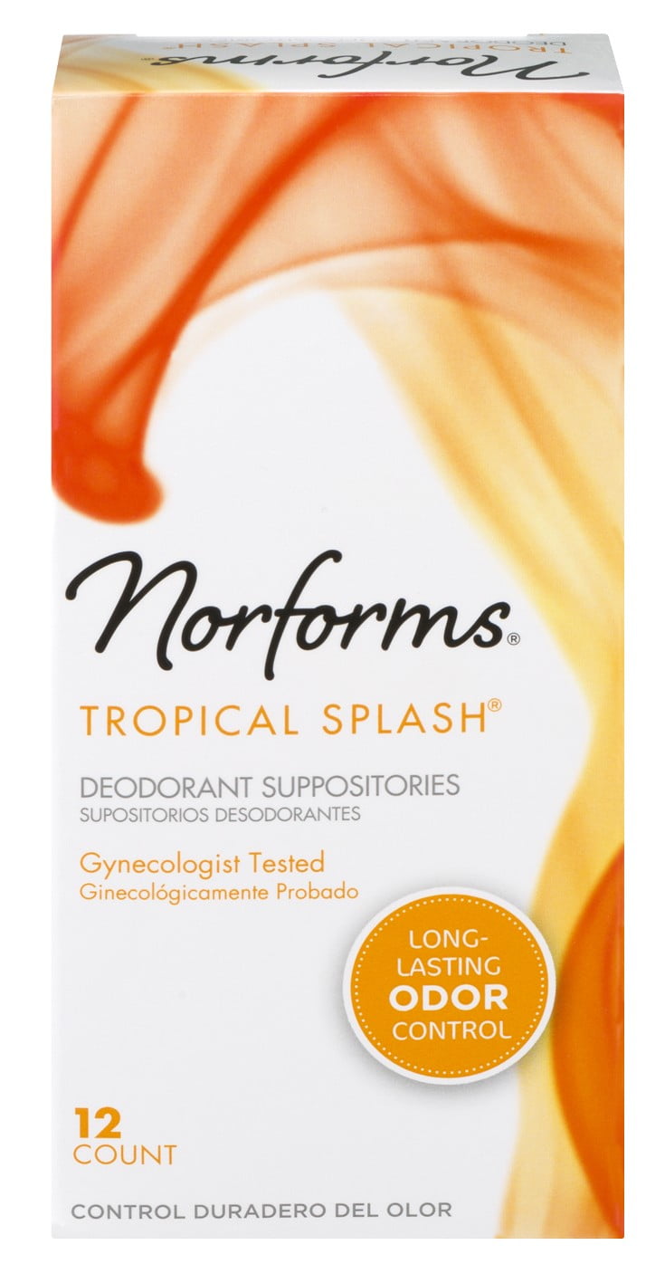 Norforms Suppositories Tropical Splash 12 Count (Pack of 3) - Walmart.com