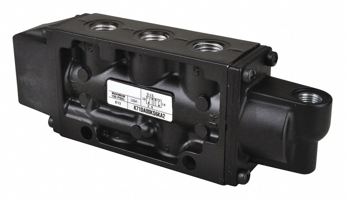 Norgren Inline Spool Valve,5 Way K71DA00KS6KA2 - Walmart.com