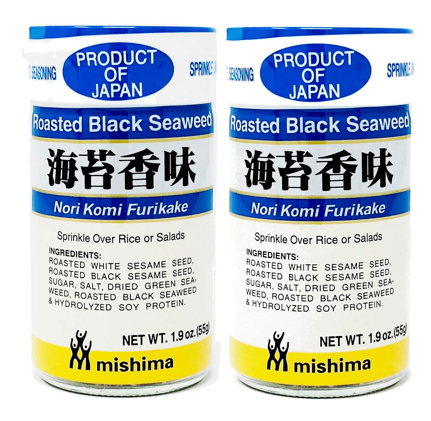 Nori Komi Furikake | Prepared Seaweed and Sesame Seasoning | 1.9 Oz ...
