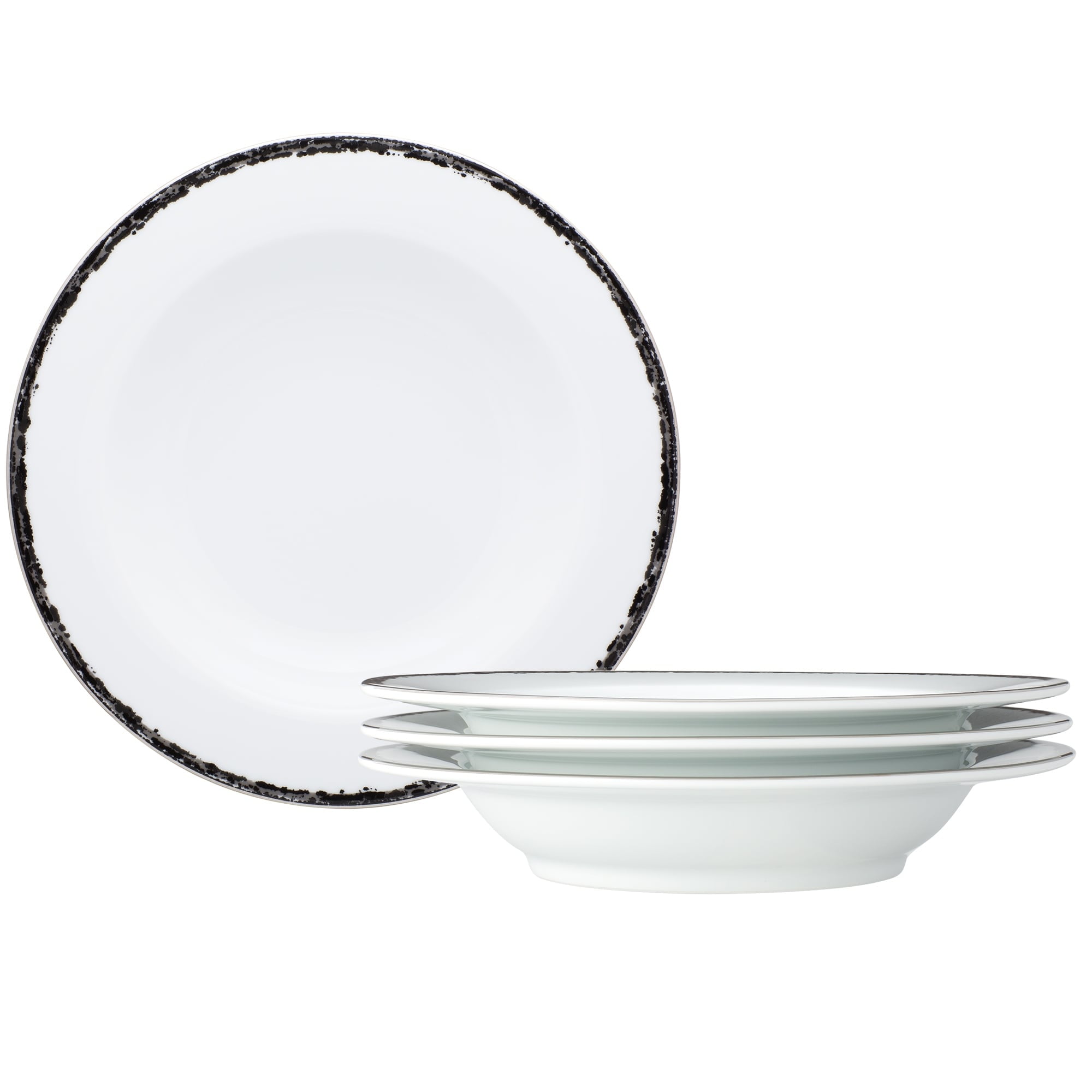 Noritake Black Rill Set of 4 Pasta Bowls - Walmart.com