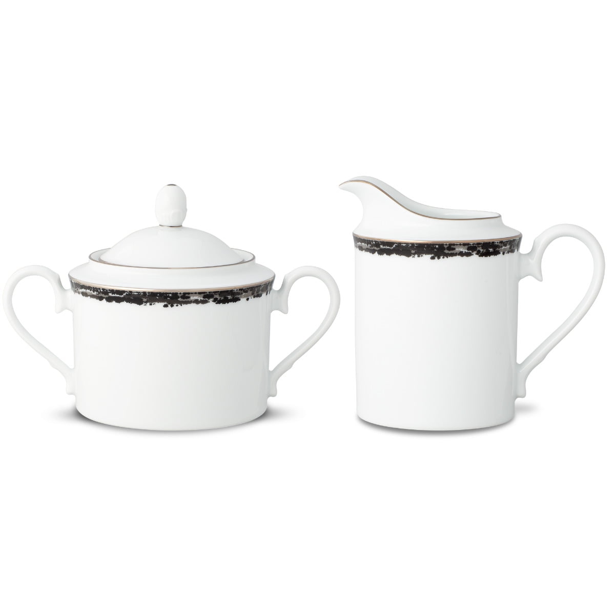 Noritake Black Rill Sugar and Creamer Set - Walmart.com