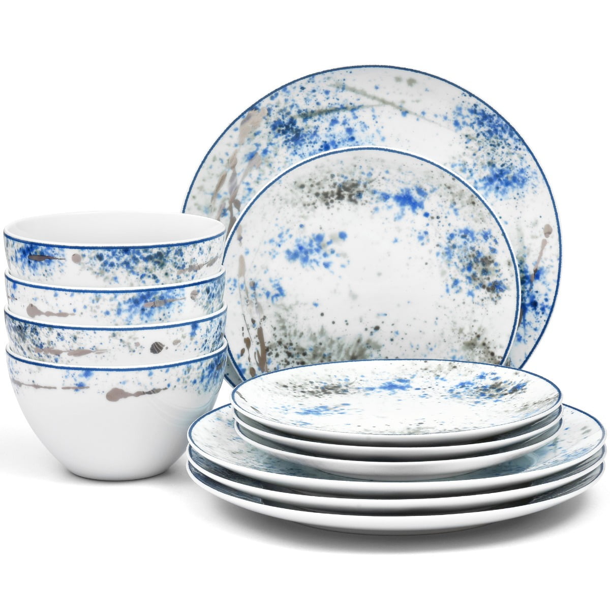 Noritake Blue Nebula 12-Piece Dinnerware Set, Service for 4 - Walmart.com