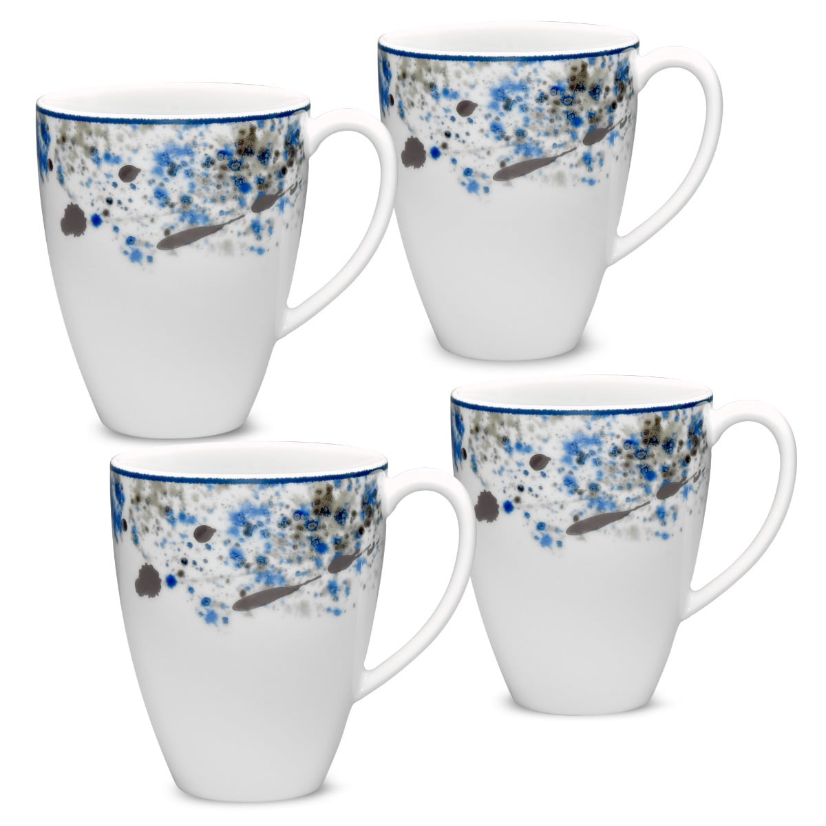 Noritake Blue Nebula Set of 4 Mugs - Walmart.com