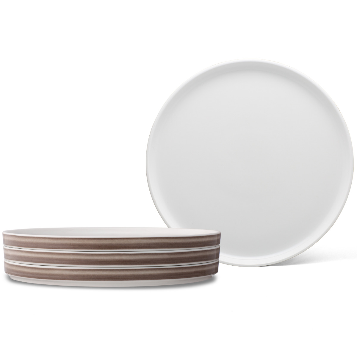 Noritake ColorStax Ombre Umber Set of 4 Stax Dinner Plates - Walmart.com