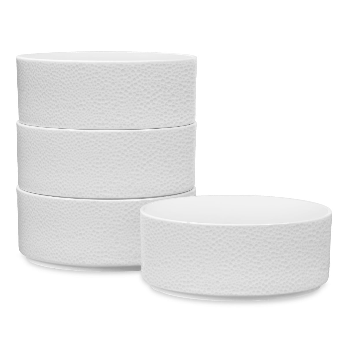 Noritake ColorTex Stone White Set of 4 Stax Cereal Bowls - Walmart.com