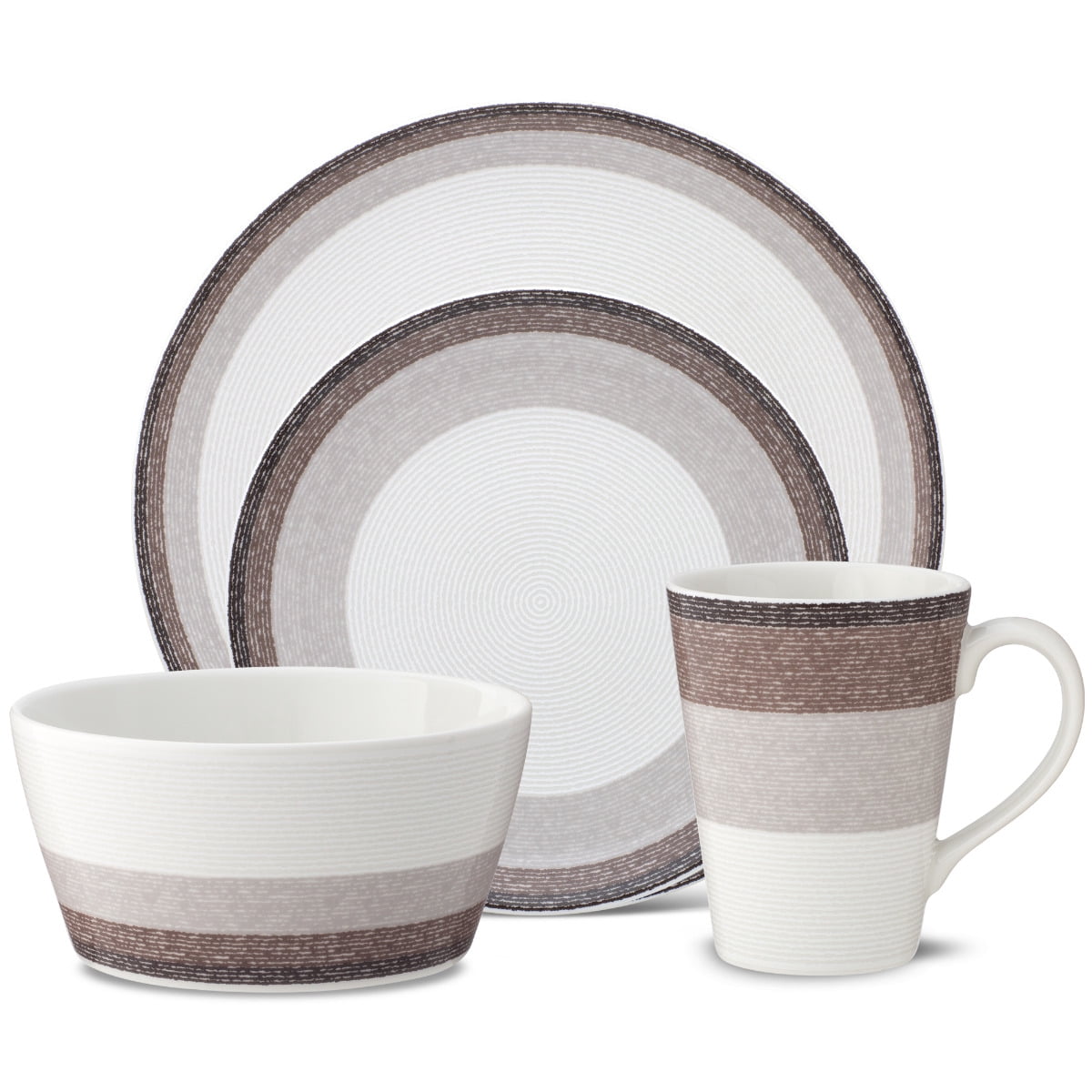 Noritake Colorscapes Layers Canyon 4-Piece Place Setting, Modern Design ...