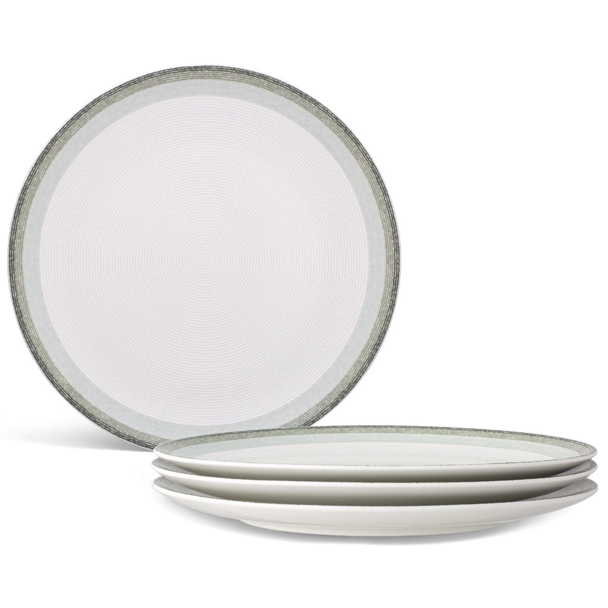 Noritake Colorscapes Layers Sage Set of 4 Coupe Dinner Plates - Walmart.com