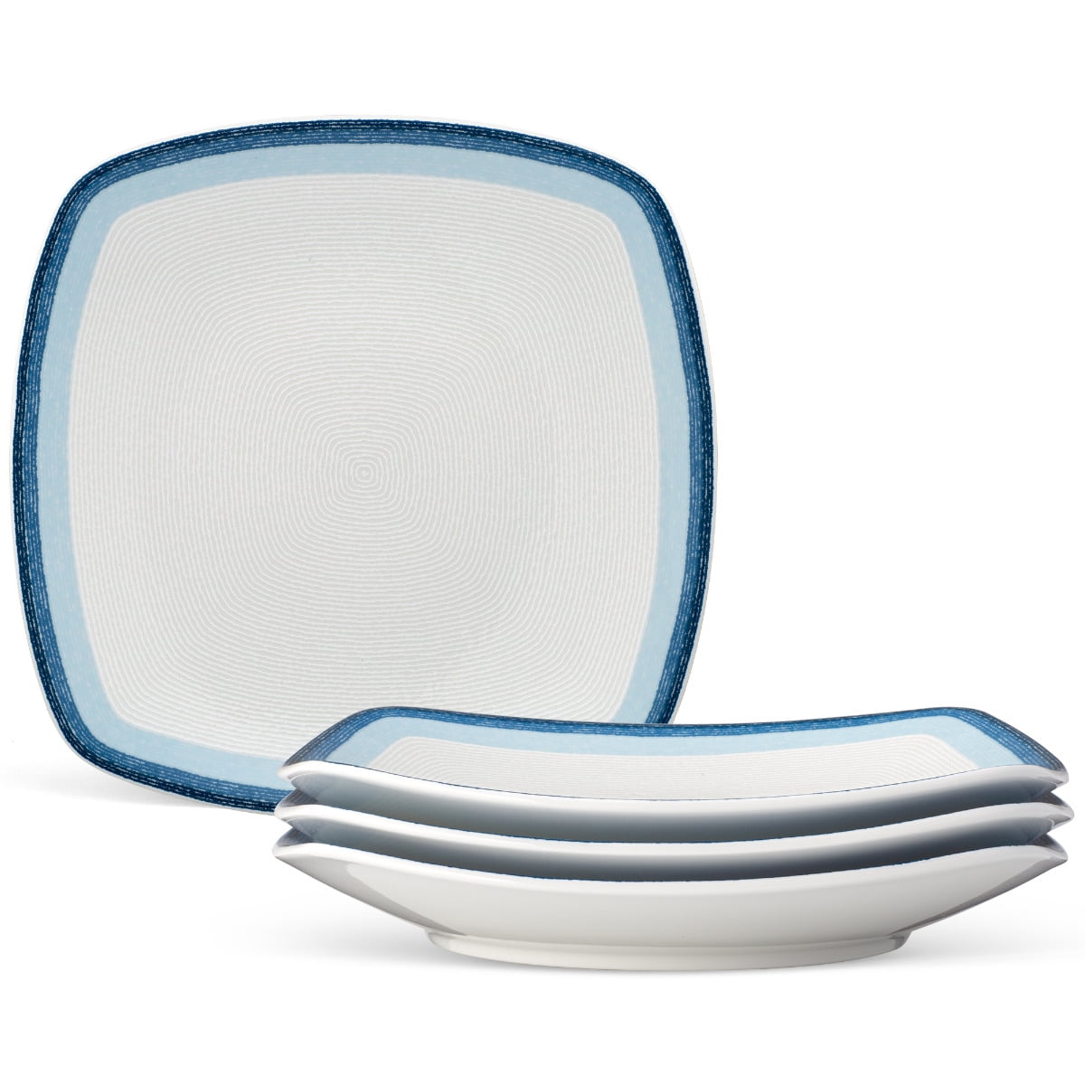 Noritake Colorscapes Layers Sky Set of 4 Square Dinner Plates - Walmart.com