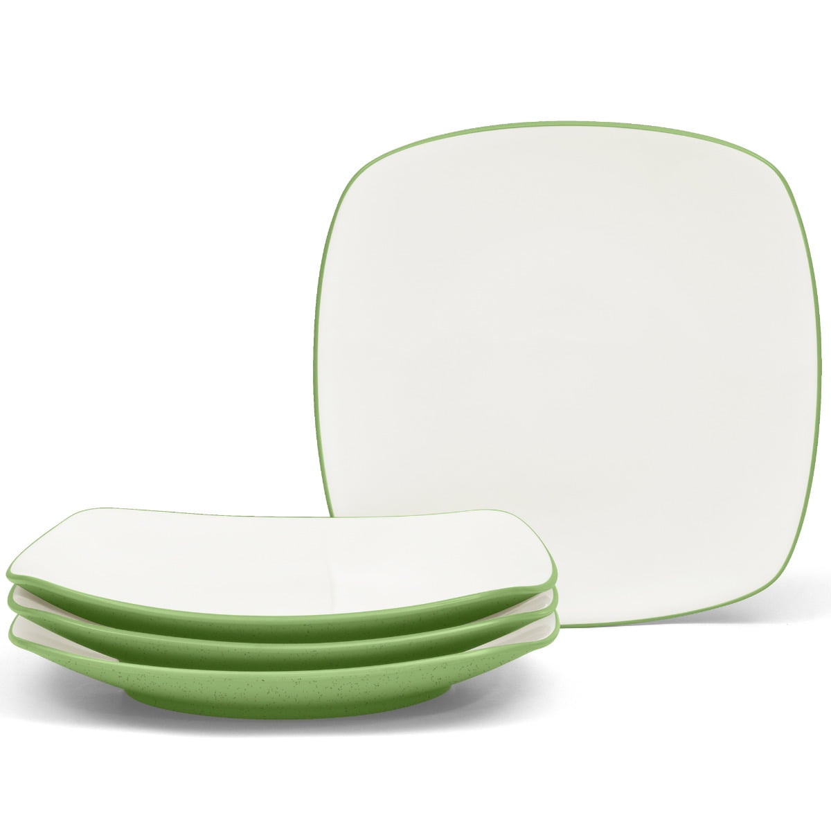 Noritake Colorwave Apple Set of 4 Square Dinner Plates - Walmart.com