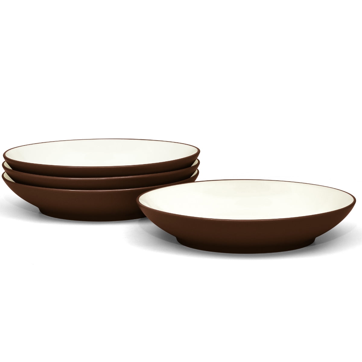 Noritake Colorwave Chocolate Set of 4 Coupe Pasta Bowls - Walmart.com