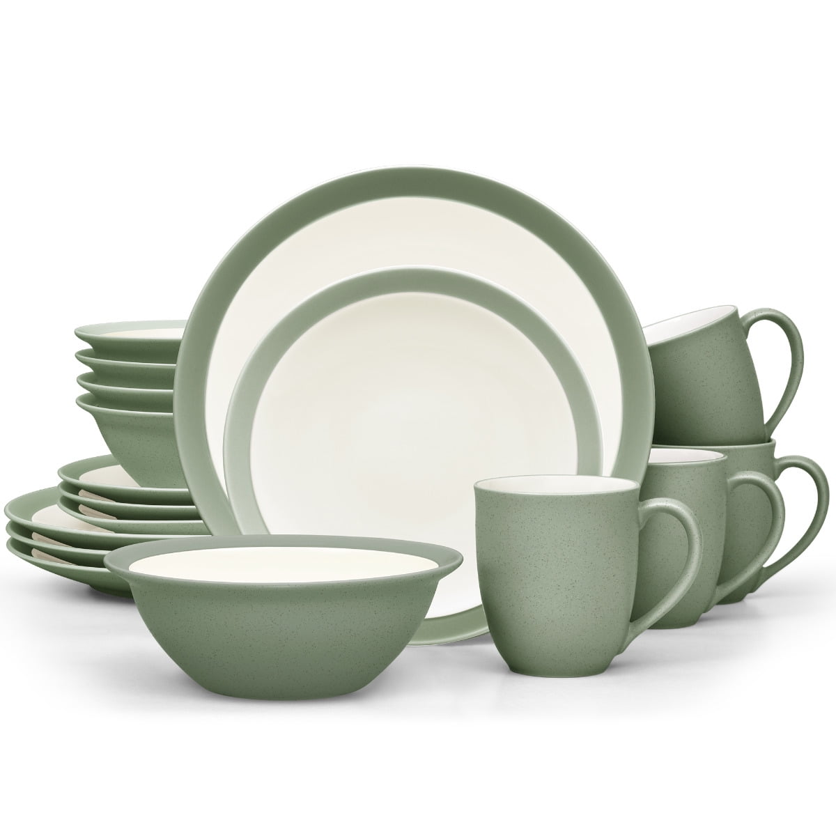 Noritake Colorwave Green 16-Piece Curve Dinnerware Set, Service for 4 ...