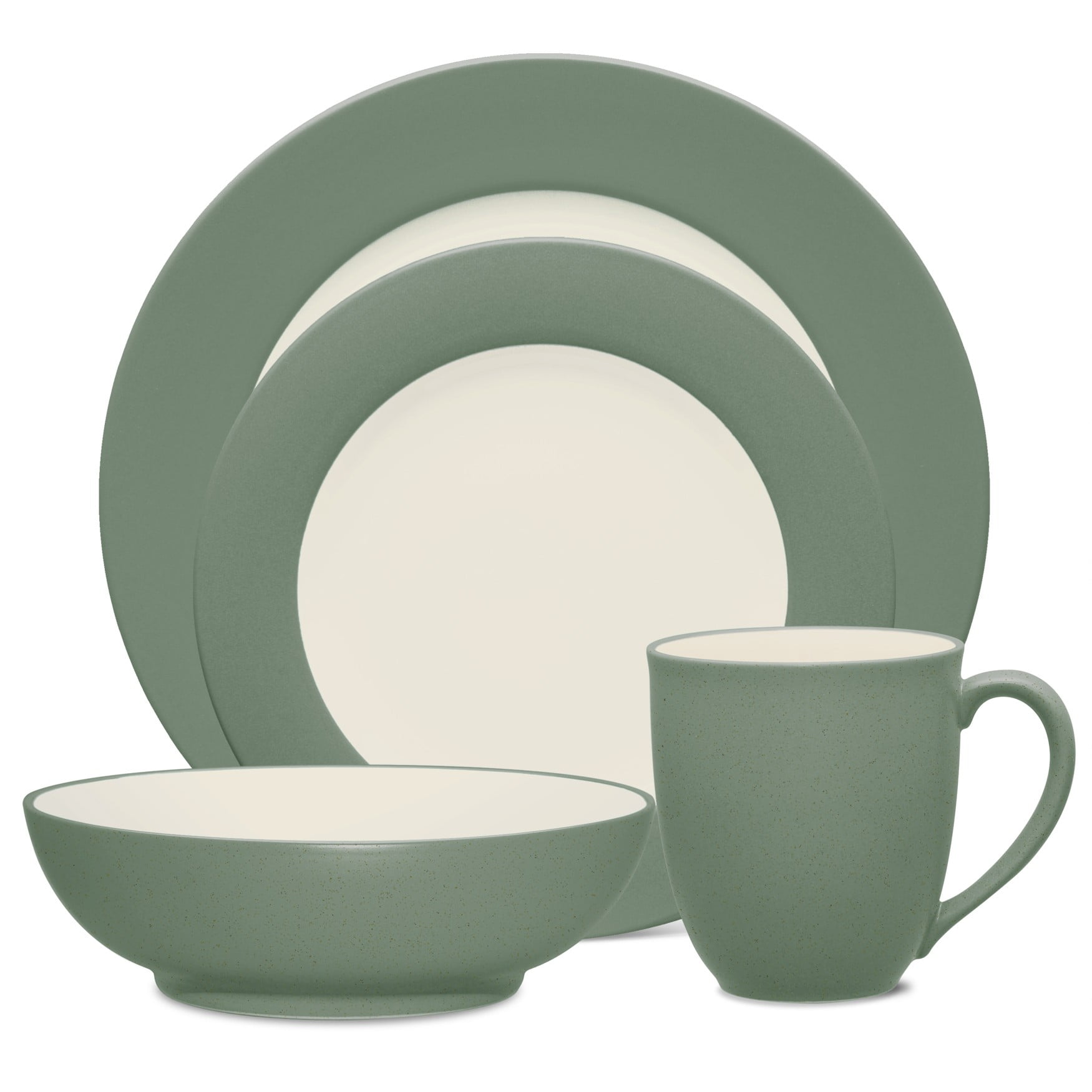 Noritake Colorwave Green 4-Piece Rim Place Setting - Walmart.com