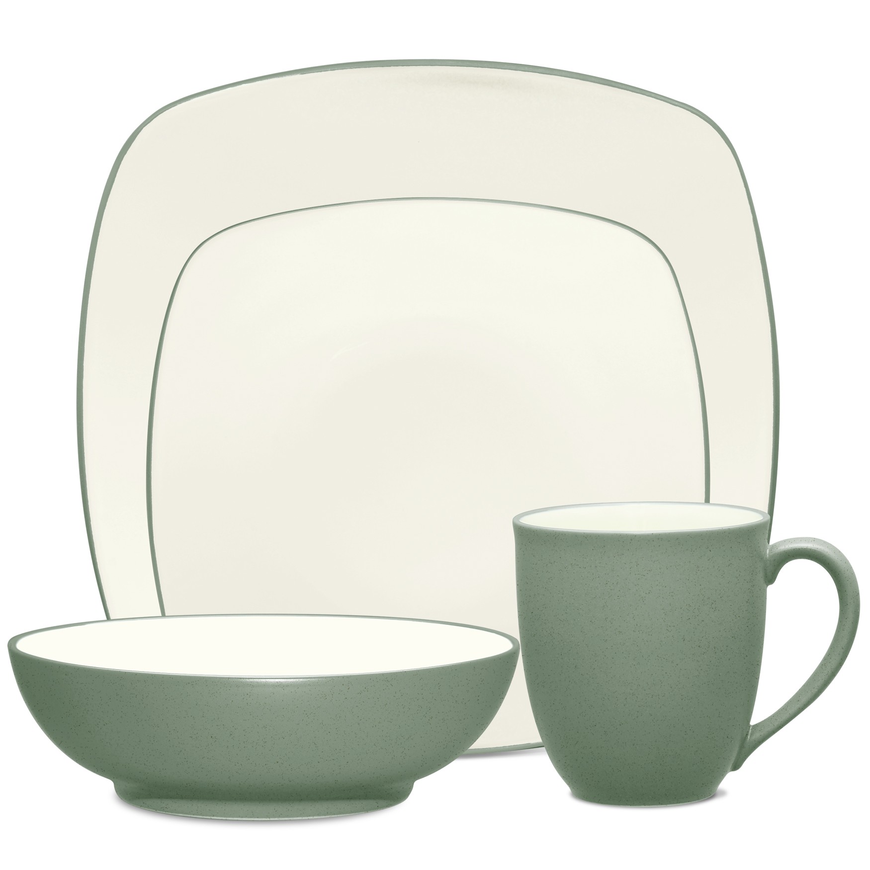 Noritake Colorwave Green 4-Piece Square Place Setting - Walmart.com