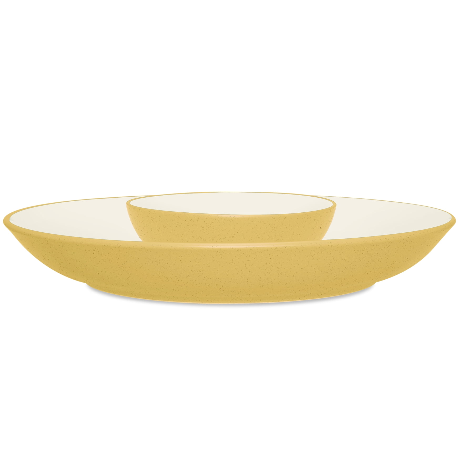 Noritake Colorwave Mustard Chip and Dip Serving Bowl - Walmart.com
