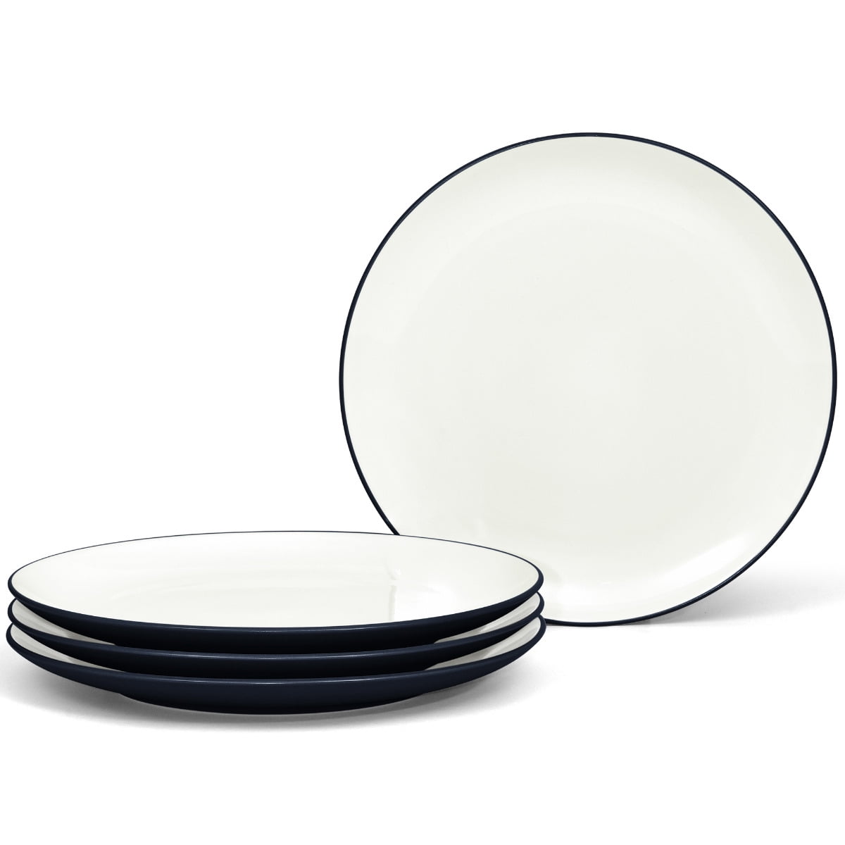 Noritake Colorwave Navy Set of 4 Coupe Dinner Plates - Walmart.com