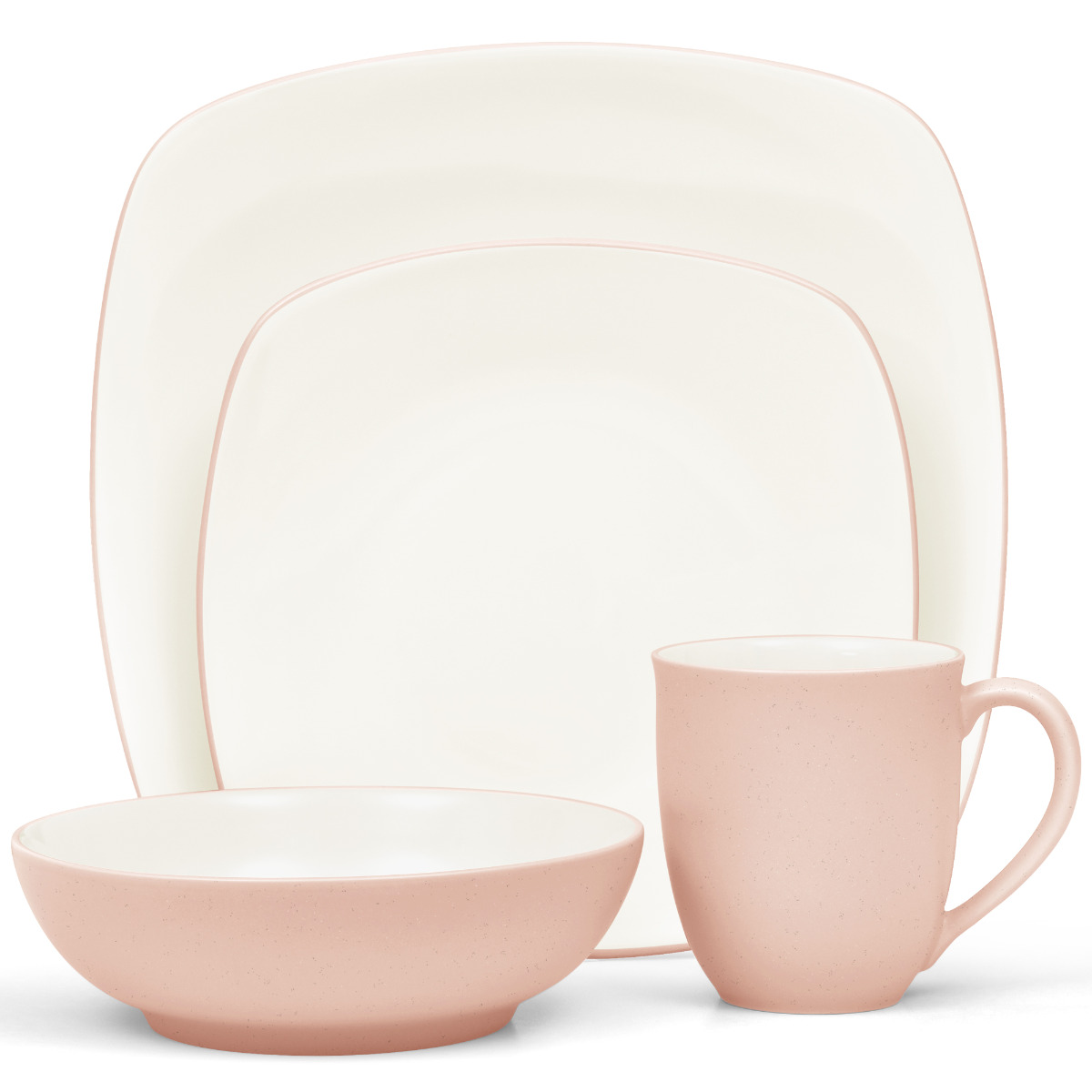 Noritake Colorwave Pink 4-Piece Square Place Setting - Walmart.com