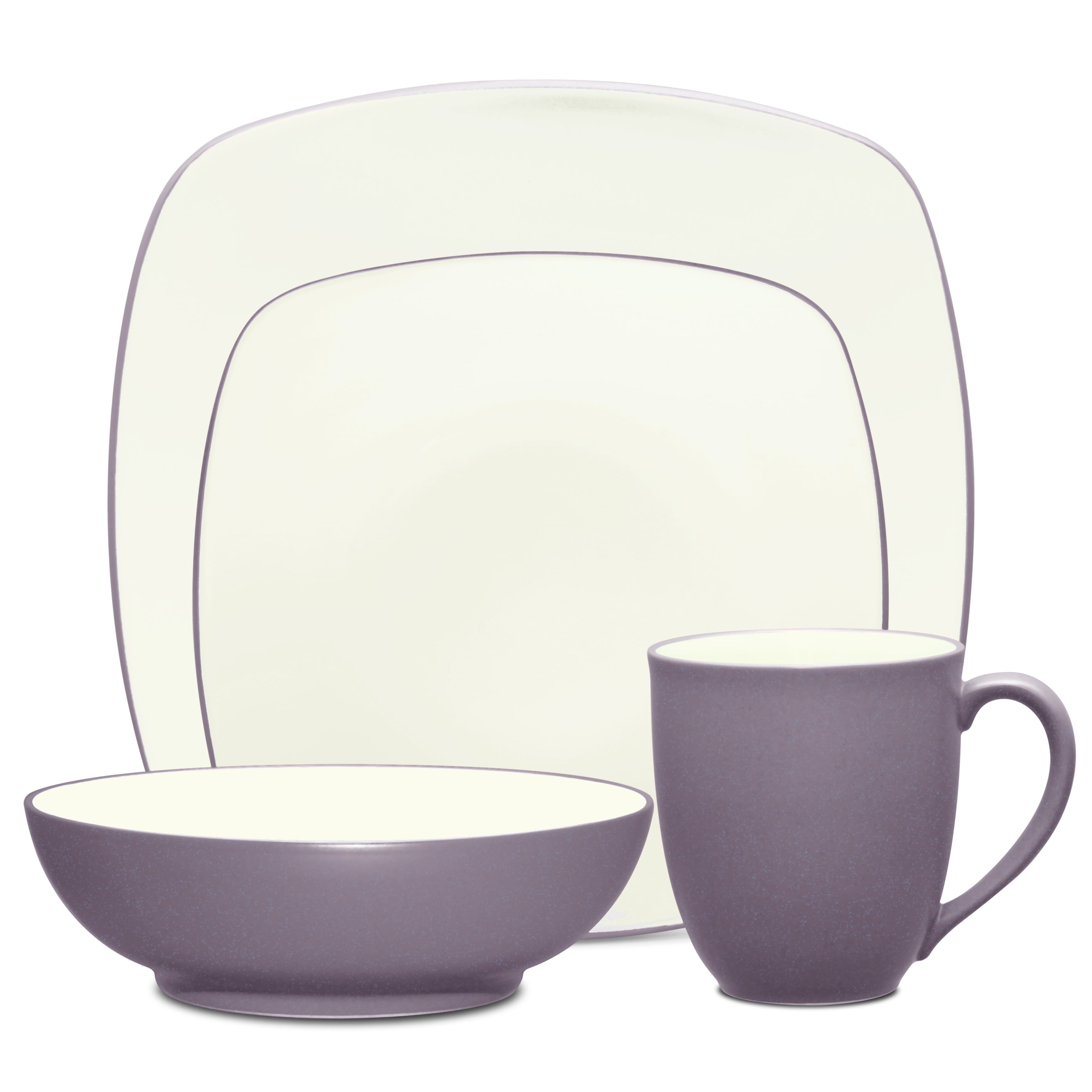Noritake Colorwave Plum 4-Piece Square Place Setting - Walmart.com