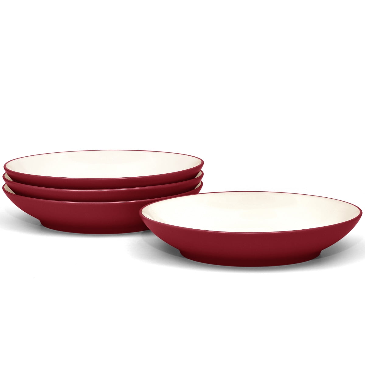 Noritake Colorwave Raspberry Set of 4 Coupe Pasta Bowls - Walmart.com