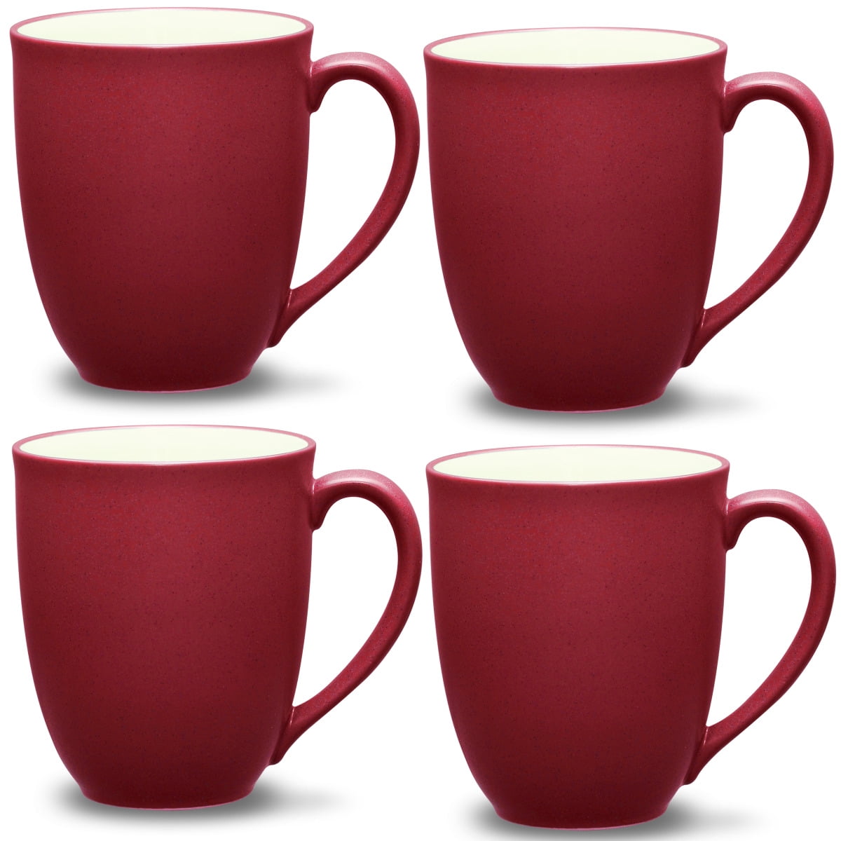 Noritake Colorwave Raspberry Set of 4 Extra-Large Mugs - Walmart.com